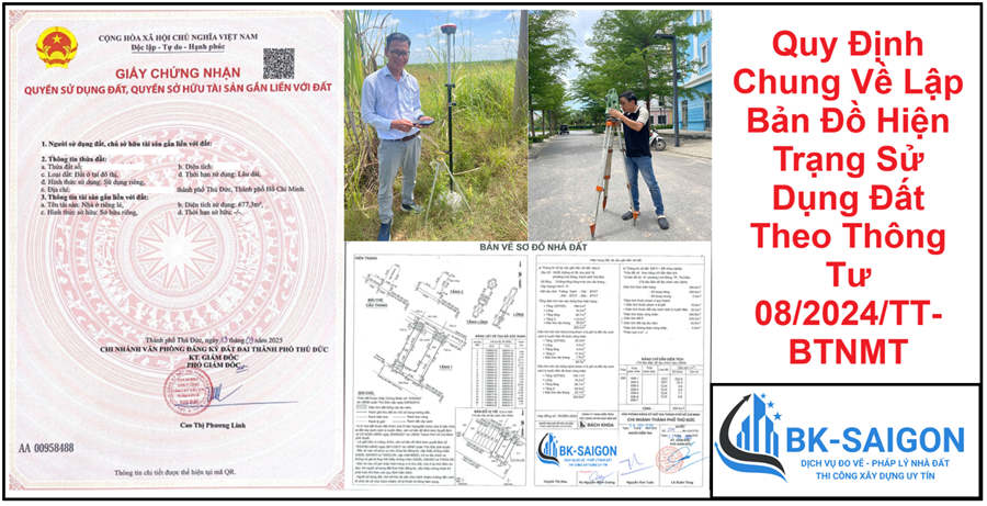 Quy Định Chung Về Lập Bản Đồ Hiện Trạng Sử Dụng Đất Theo Thông Tư 08/2024/TT-BTNMT